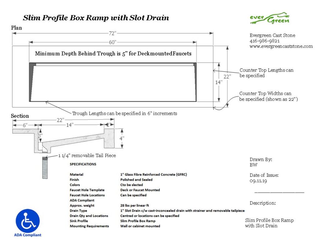 Slim Profile Ramp Trough with Slot Drain – Aggawa